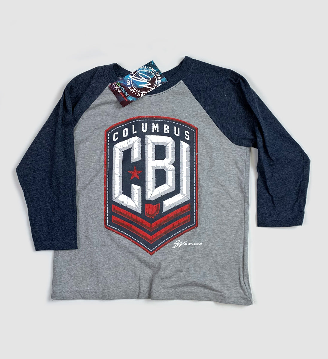 Kids Cleveland Block Type Long Sleeve Tshirt